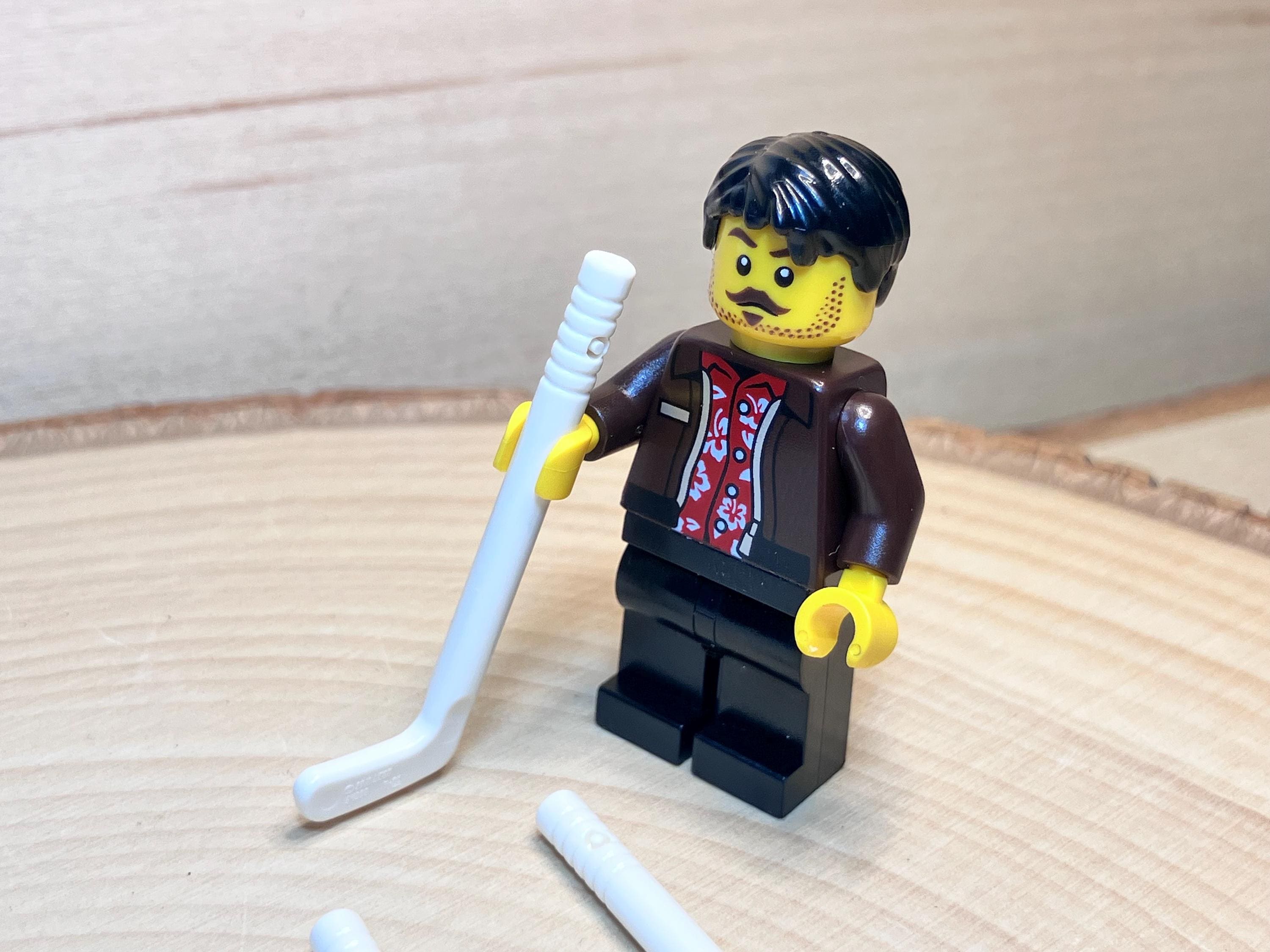 6-pack White Hockey Sticks With Crate – Authentic LEGO® Accessory - Etsy
