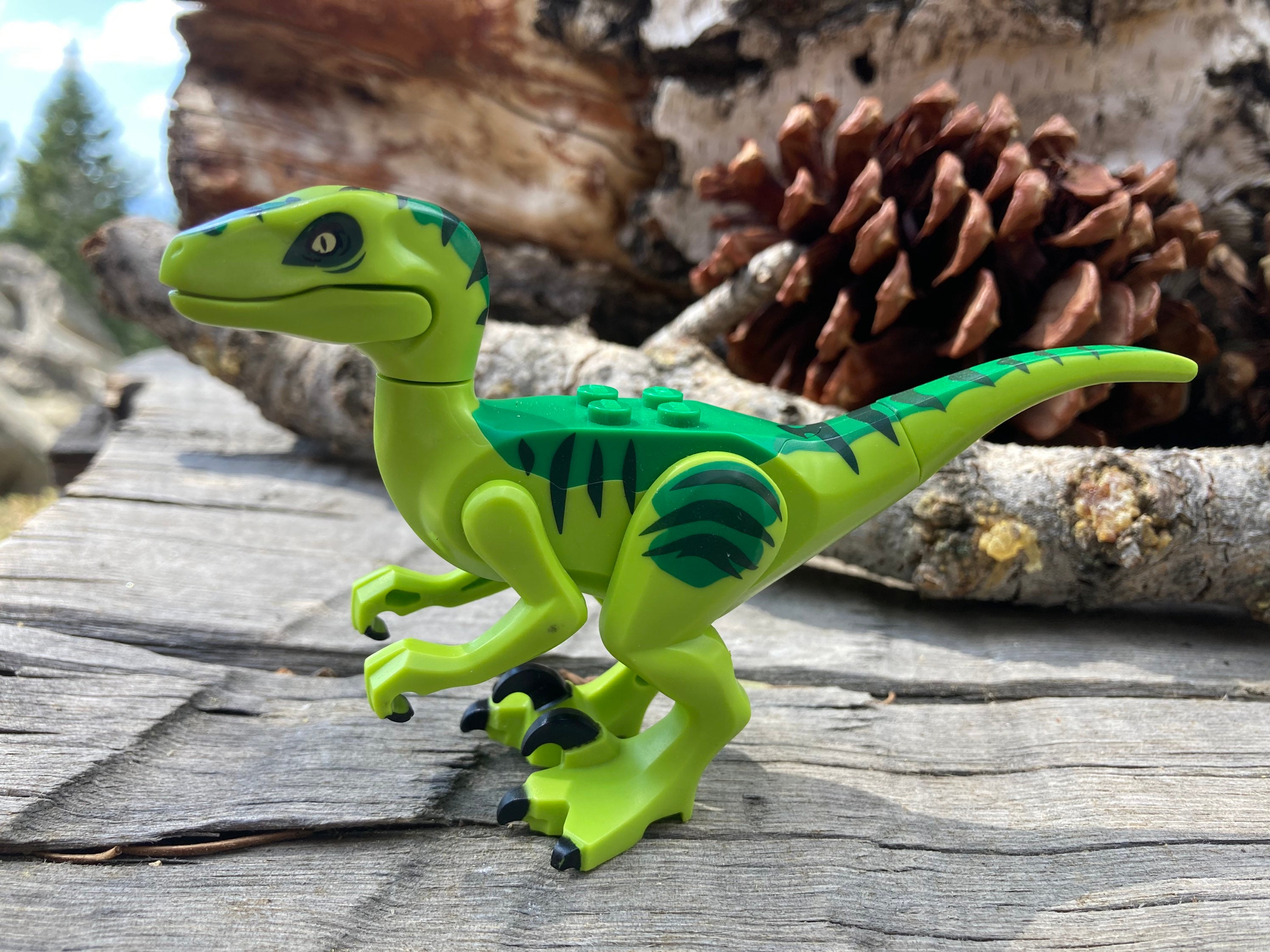 Lime Green Dinosaur Raptor / Velociraptor With Green Back - Etsy