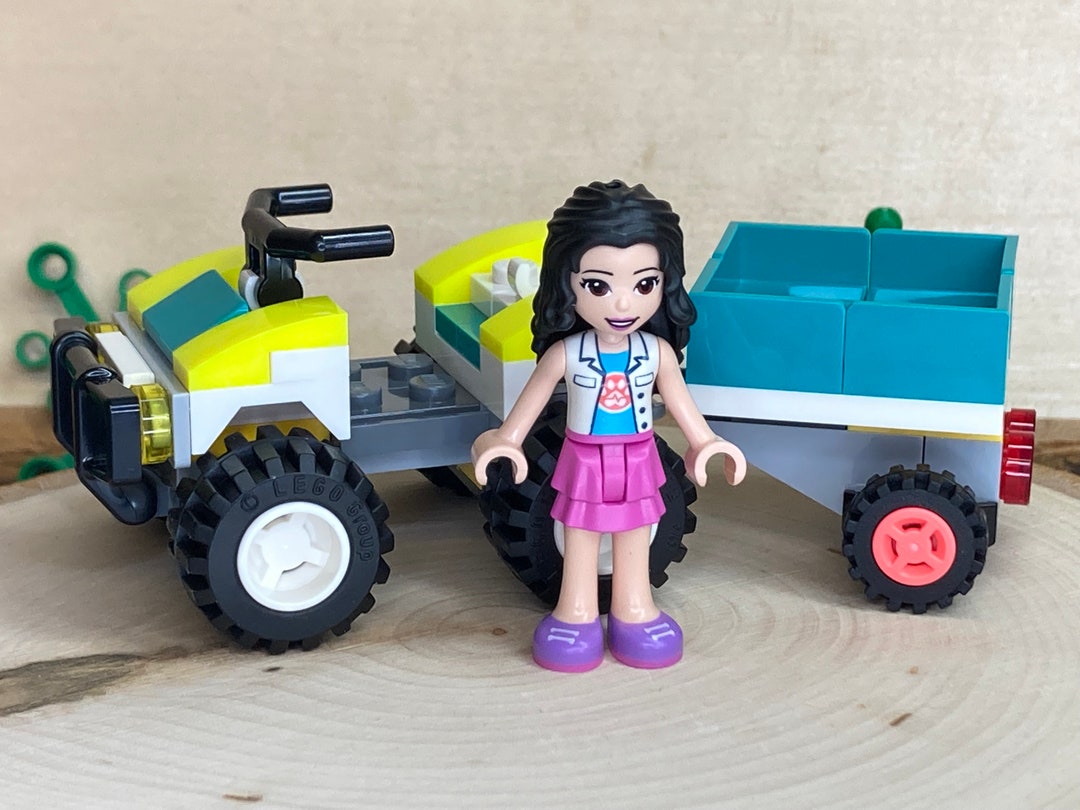 ATV 4 Wheeler With a Trailer With a Random Friends Minifigure Friends ...