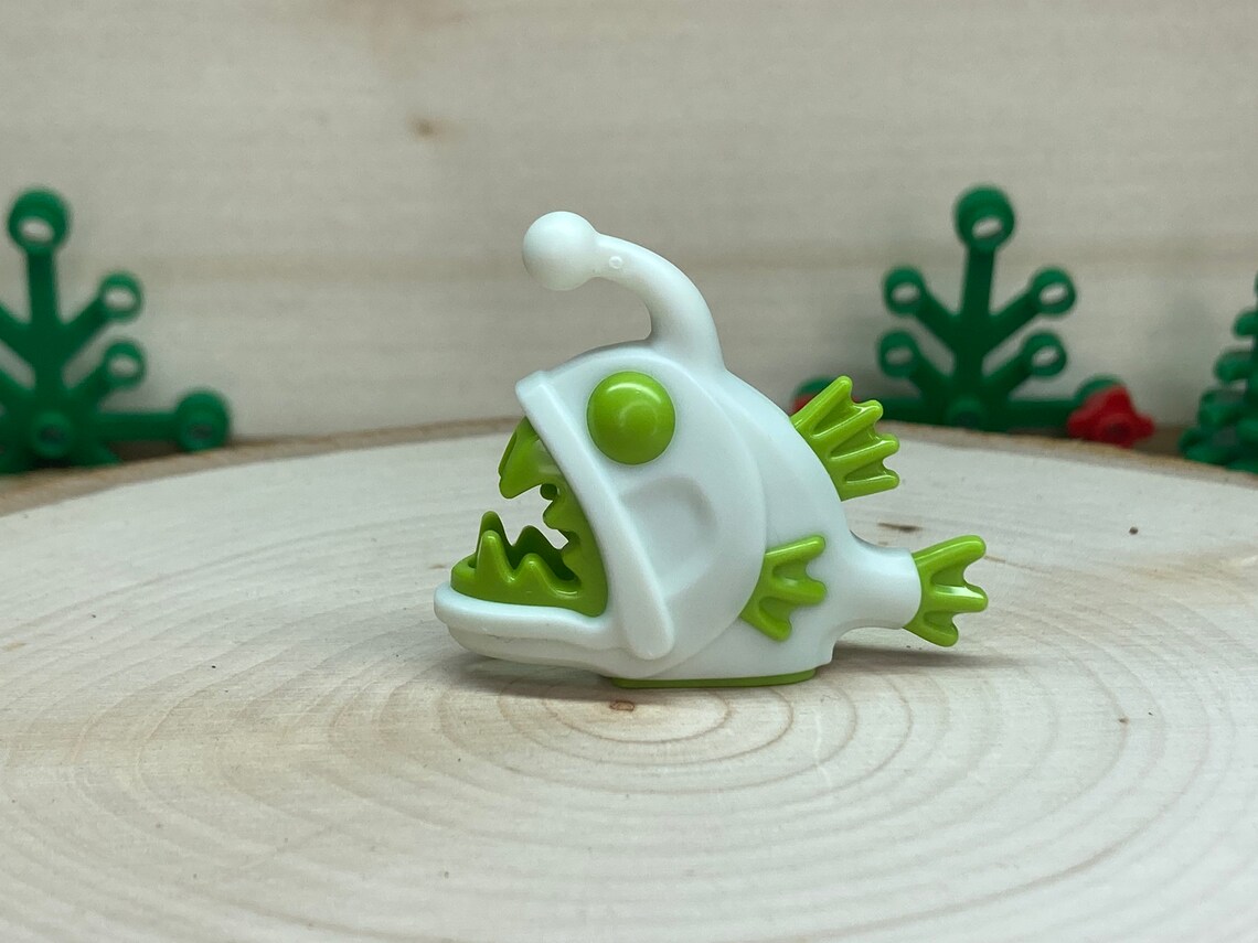 Anglerfish With Glow in the Dark White Pattern Genuine LEGO® - Etsy