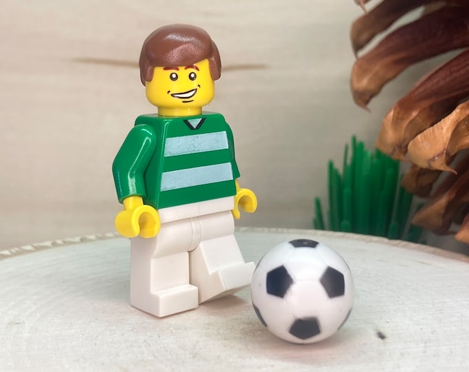 Soccer Player football Kicking a Soccer Ball City, Genuine LEGO ...