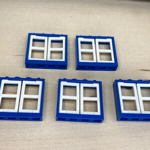 Blue Window Frame With White Shutters, Pack of 5 Genuine LEGO ...