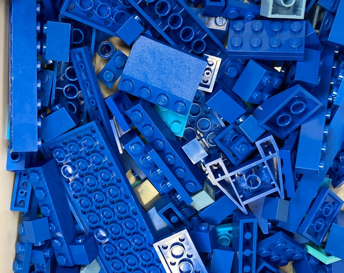 Blue Bulk Lot of Blocks Parts & Pieces, 1/2 Pound - Genuine LEGO® - Etsy