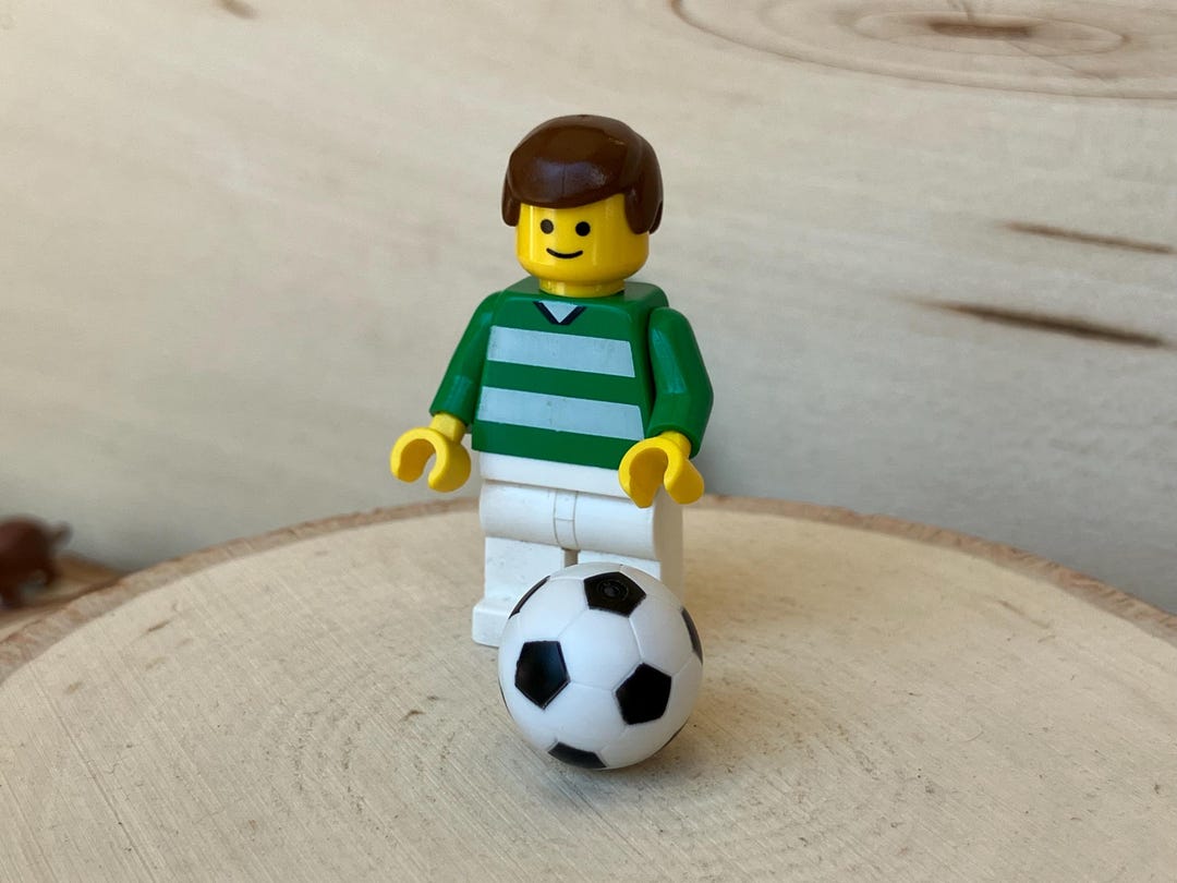 Soccer Player football Kicking a Soccer Ball City, Genuine LEGO ...