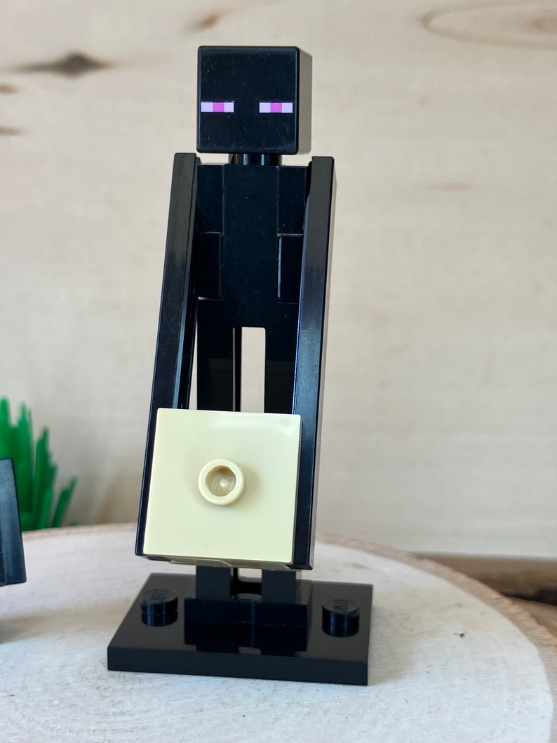 Baby and Momma Enderman Holding a Block - Minecraft, Genuine LEGO ...