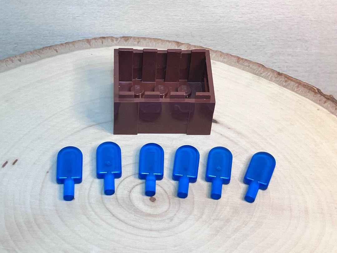 6-pack Trans Dark Blue Popsicle With Crate – Genuine LEGO® Accessory - Etsy
