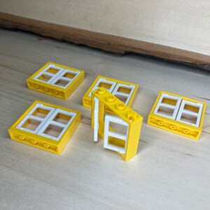 Yellow Window Frame With White Shutters, Pack of 5 - Genuine LEGO ...