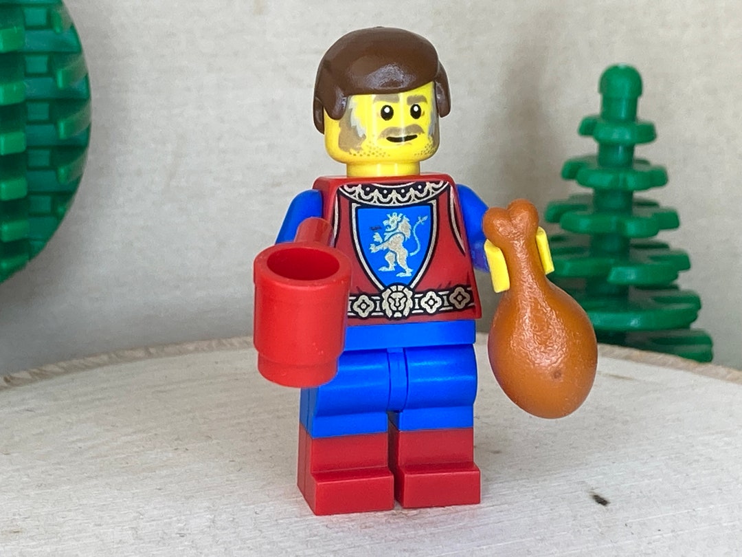Knight in Armor With Mug of Ale and Turkey Leg - Castle, Genuine LEGO ...