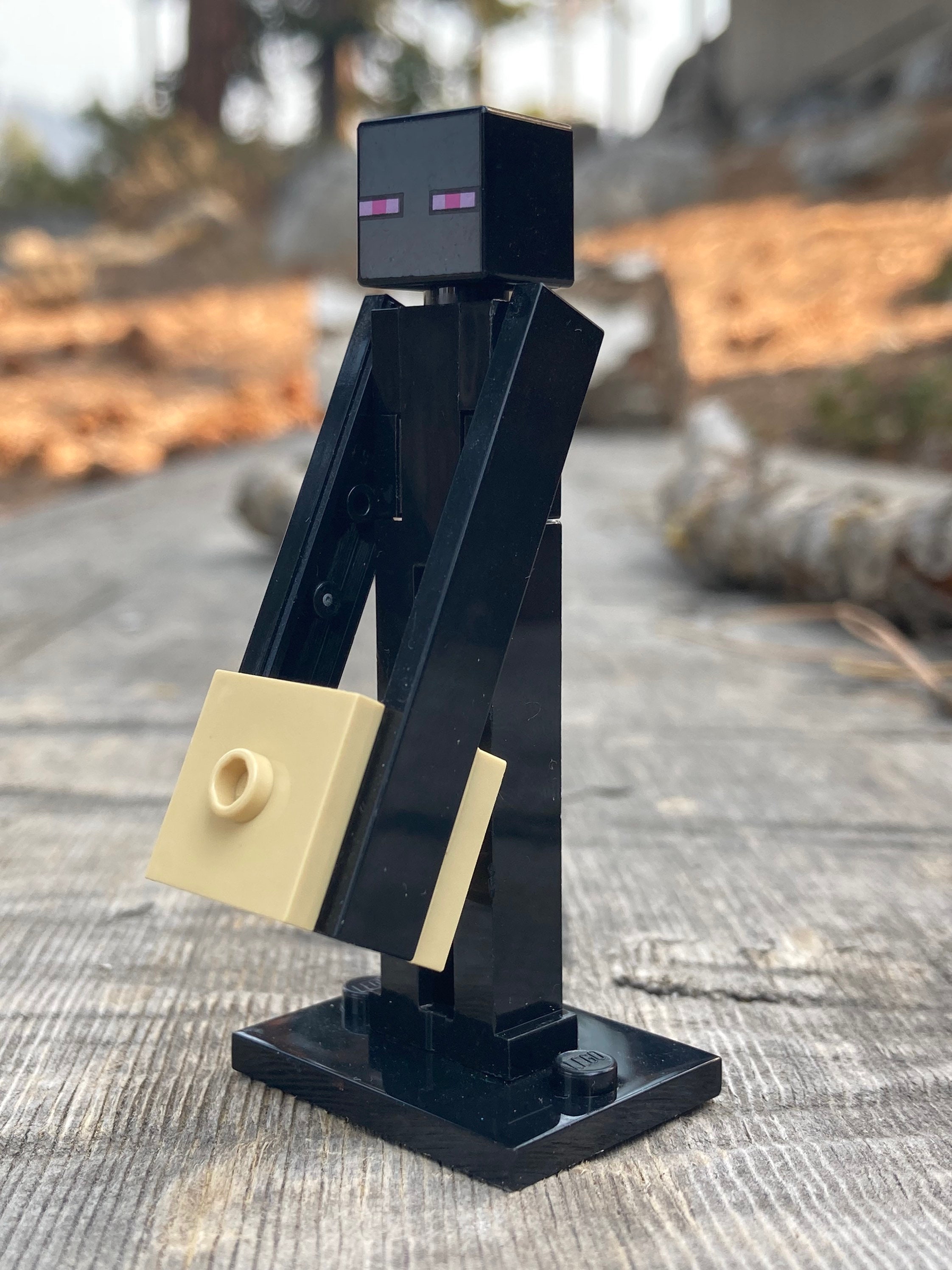 Enderman Holding a Block MC Genuine LEGO® Minifigure - Etsy
