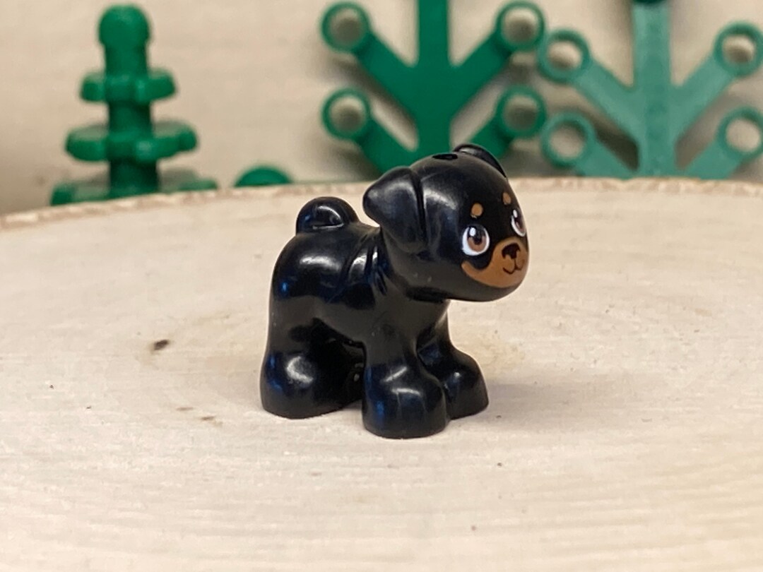 Black Pug Dog Standing With Spots Pattern (apollo) - Genuine LEGO ...