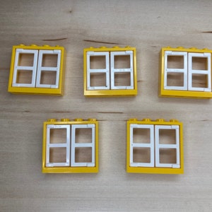 Yellow Window Frame With White Shutters, Pack of 5 - Genuine LEGO ...