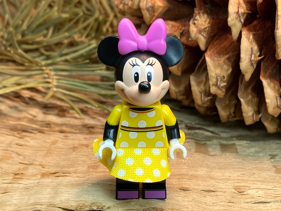 Minnie Mouse Wearing a Yellow Polka Dot Dress Collectible - Etsy