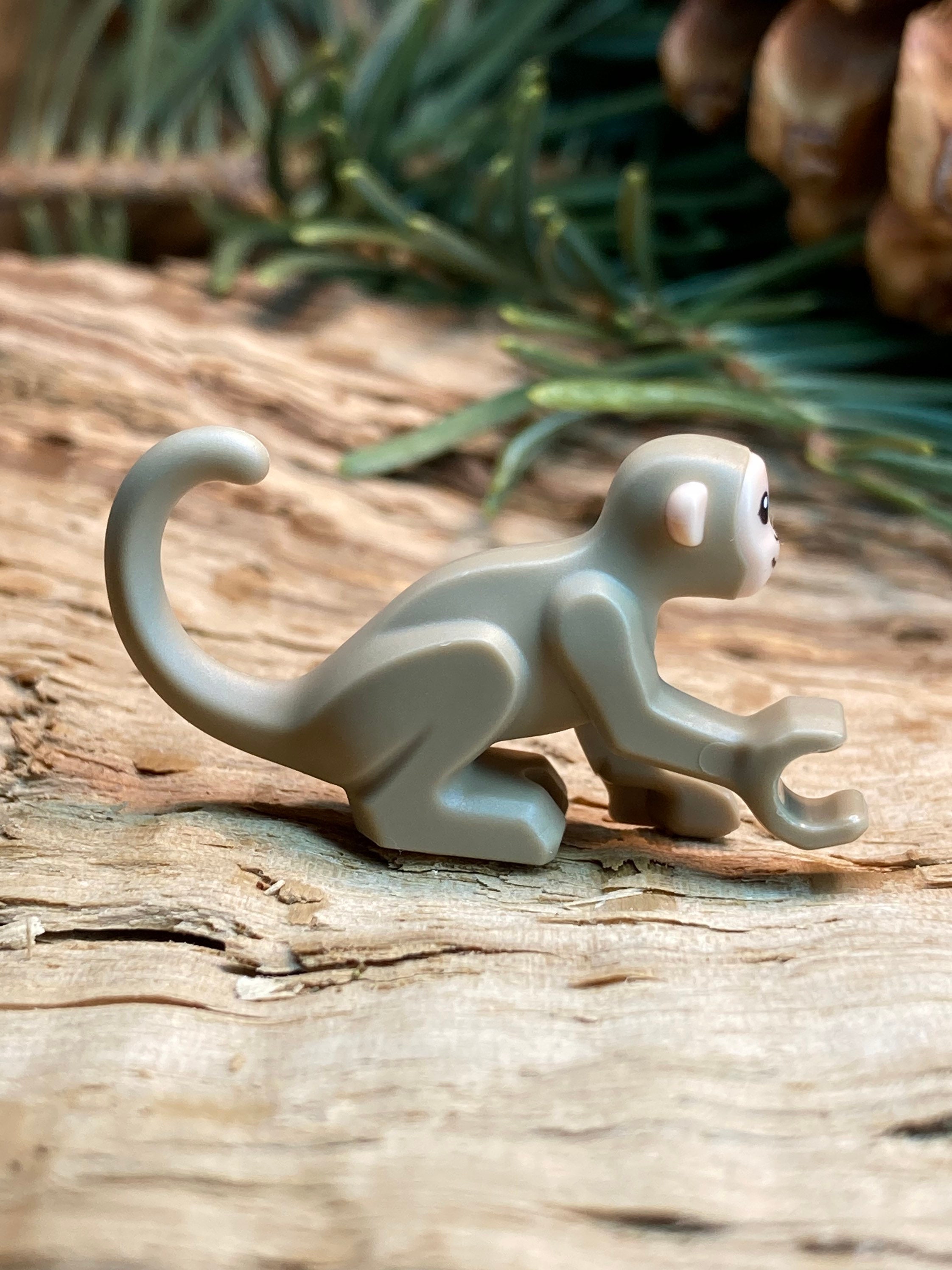 Dark Tan Monkey With Light Nougat Face and Ears - Genuine LEGO® Animal ...