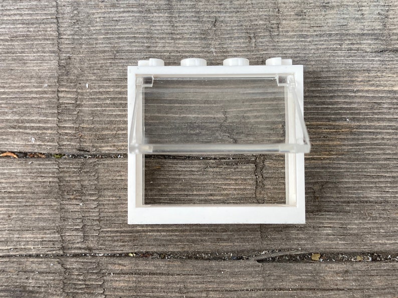 White Window Frame With Opening Glass Pane, Lot of 5 - Genuine LEGO ...