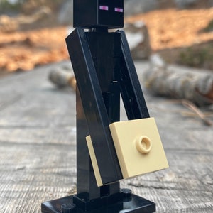 Enderman Holding a Block MC, Genuine LEGO® Minifigure - Etsy