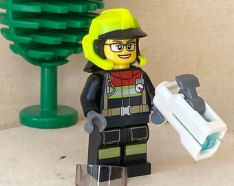 LEGO® Minifigure Firefighter A Team - Etsy