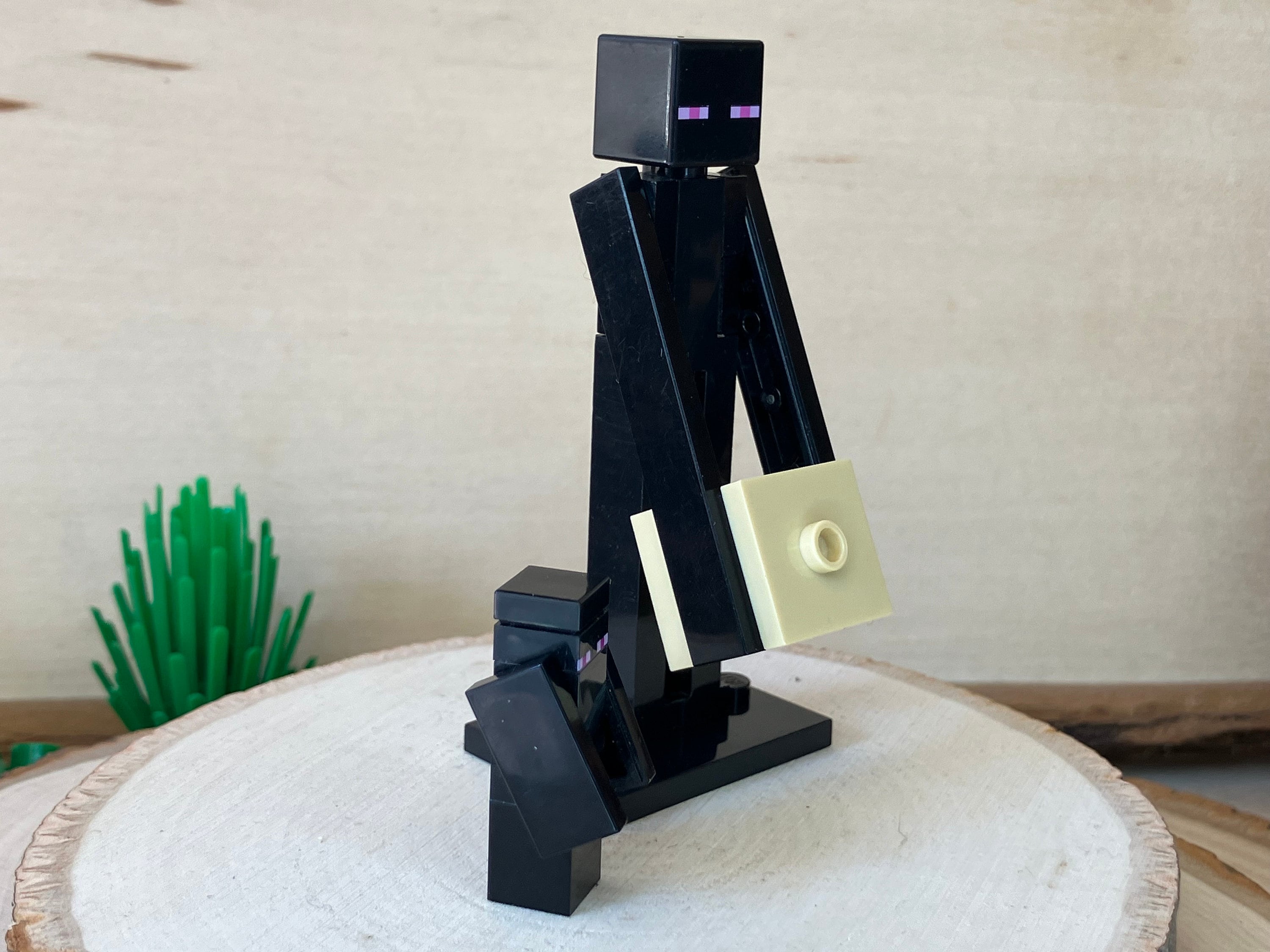 Baby and Momma Enderman Holding a Block - Minecraft, Genuine LEGO ...
