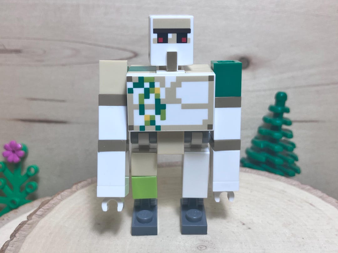 Minecraft Iron Golem With Gray Feet Genuine LEGO® Minifigure - Etsy