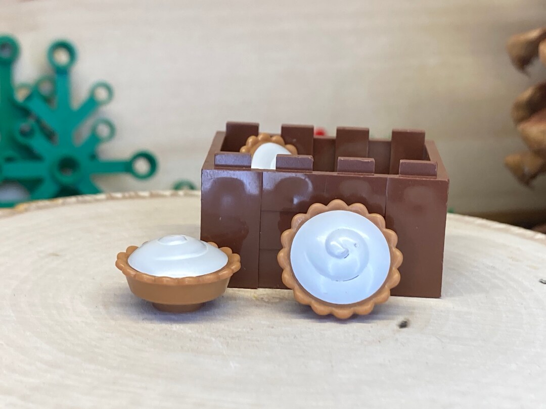 Crate of Pies With Cream Filling Pattern, 4 Pack Genuine LEGO ...