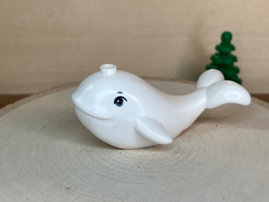 White Whale With Sand Blue Eyes - Genuine LEGO® Animal - Etsy