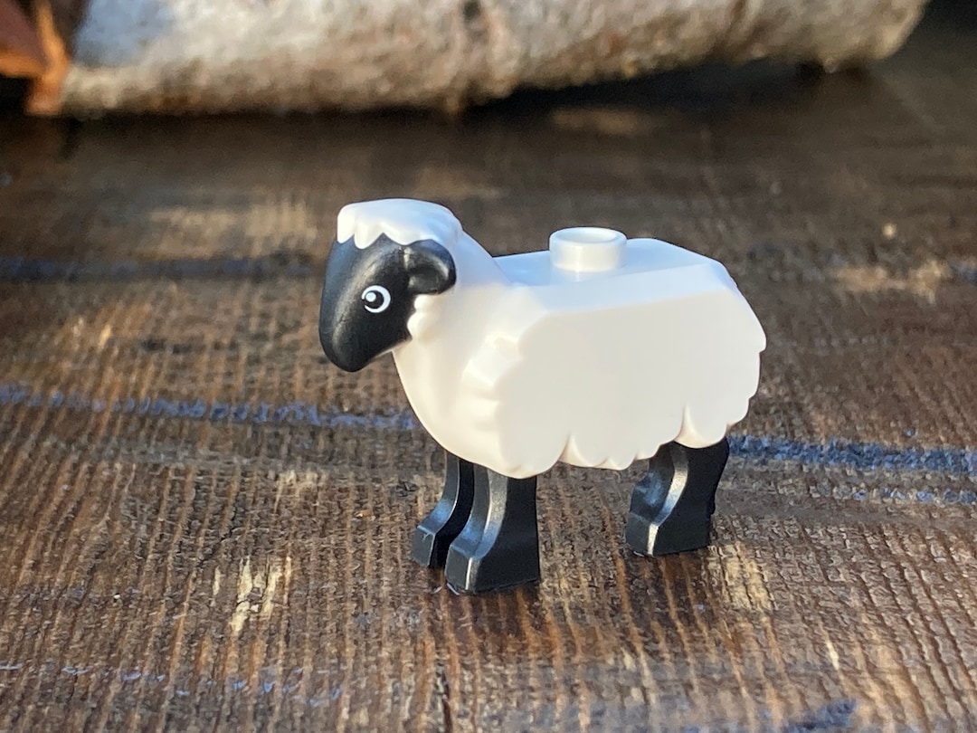 White Sheep With Black Head and Legs Genuine LEGO® Animal - Etsy