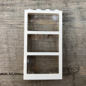 White Window Frame With 3 Panes With Trans-clear Window Glass, Lot of 5 ...