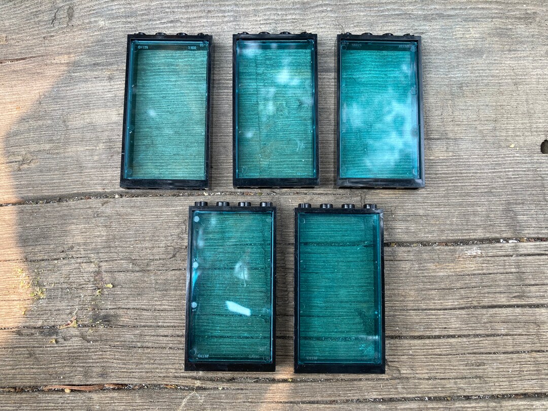 Black Window Frame With Trans-clear Light Blue Window, 5 Pack Genuine ...