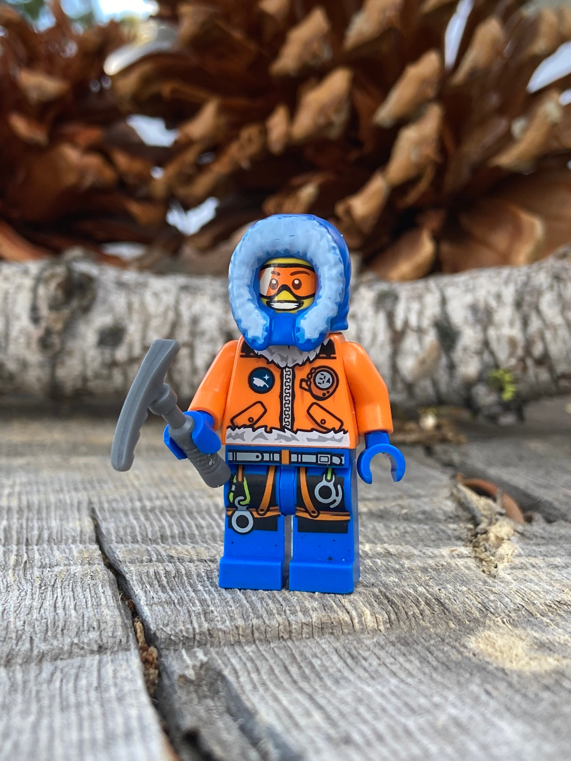 Arctic Explorer Male With Orange Goggles Holding an Ice Pick - Etsy