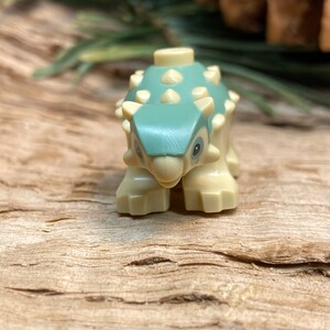 Dinosaur Ankylosaurus Baby With Sand Green Back and Black Eyes ...
