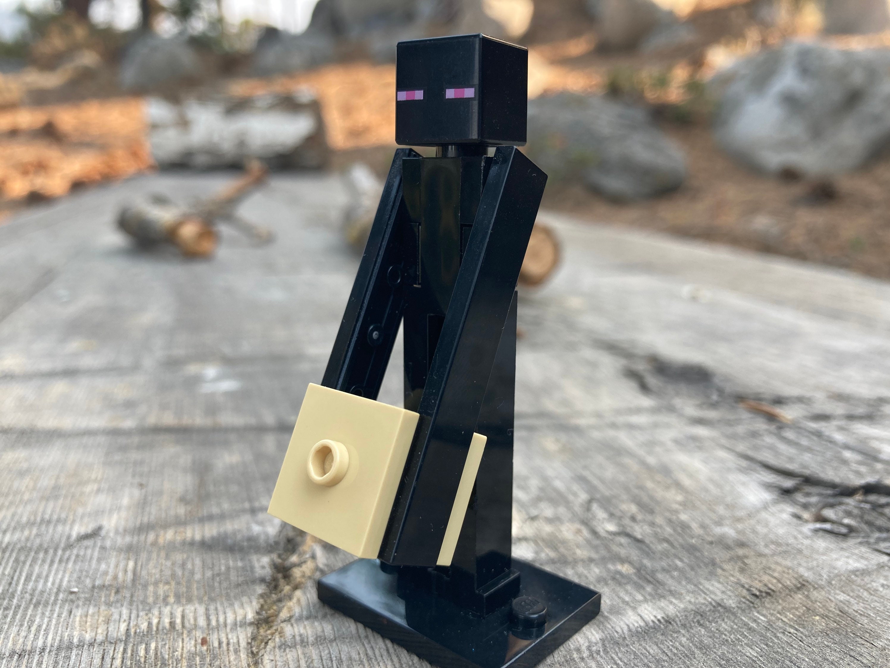 Enderman Holding a Block MC Genuine LEGO® Minifigure - Etsy