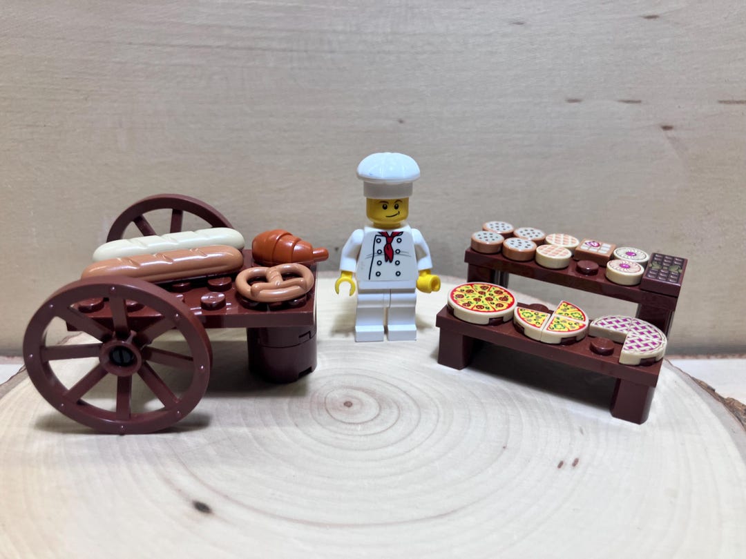 Baker With Yummy Baked Goodies Stand - Custom LEGO® Set - Etsy