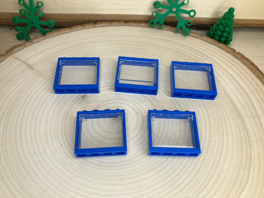 Blue Window Frame With Opening Glass Pane, Lot of 5 - Genuine LEGO ...