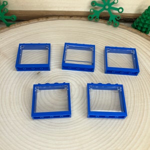 Blue Window Frame With Opening Glass Pane, Lot of 5 - Genuine LEGO ...