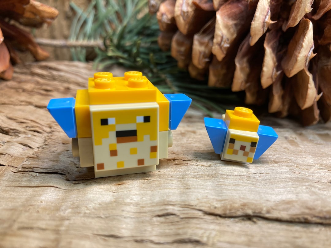 Minecraft Pufferfish Family With Mom & Baby Genuine LEGO® Animal - Etsy