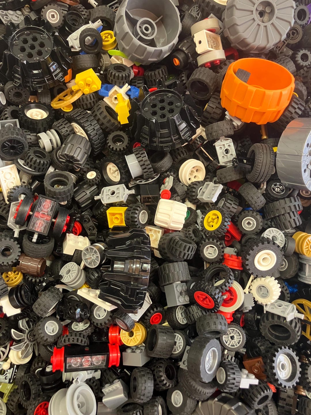 Wheels, Tires and Axles 1/2 Pound Random Pack - Genuine LEGO® Vehicle ...