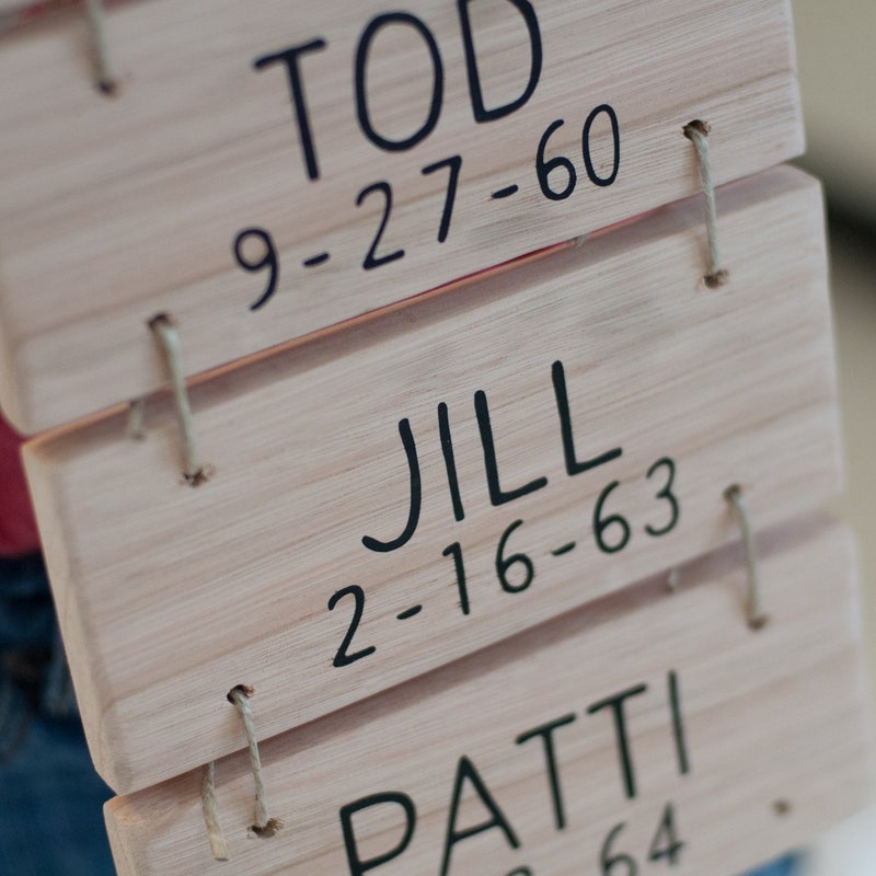Baby Name Sign on Board - Etsy