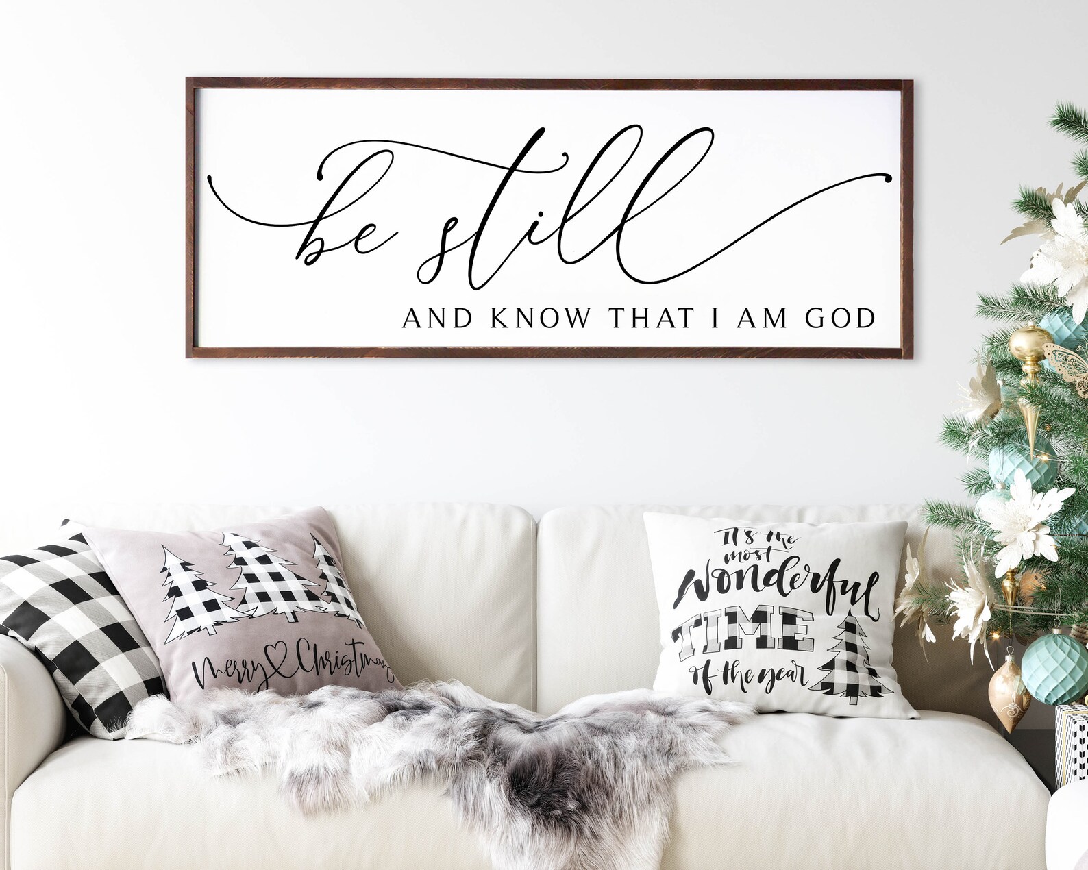 Be Still and Know I Am God Large Wall Decor Wedding Gift - Etsy