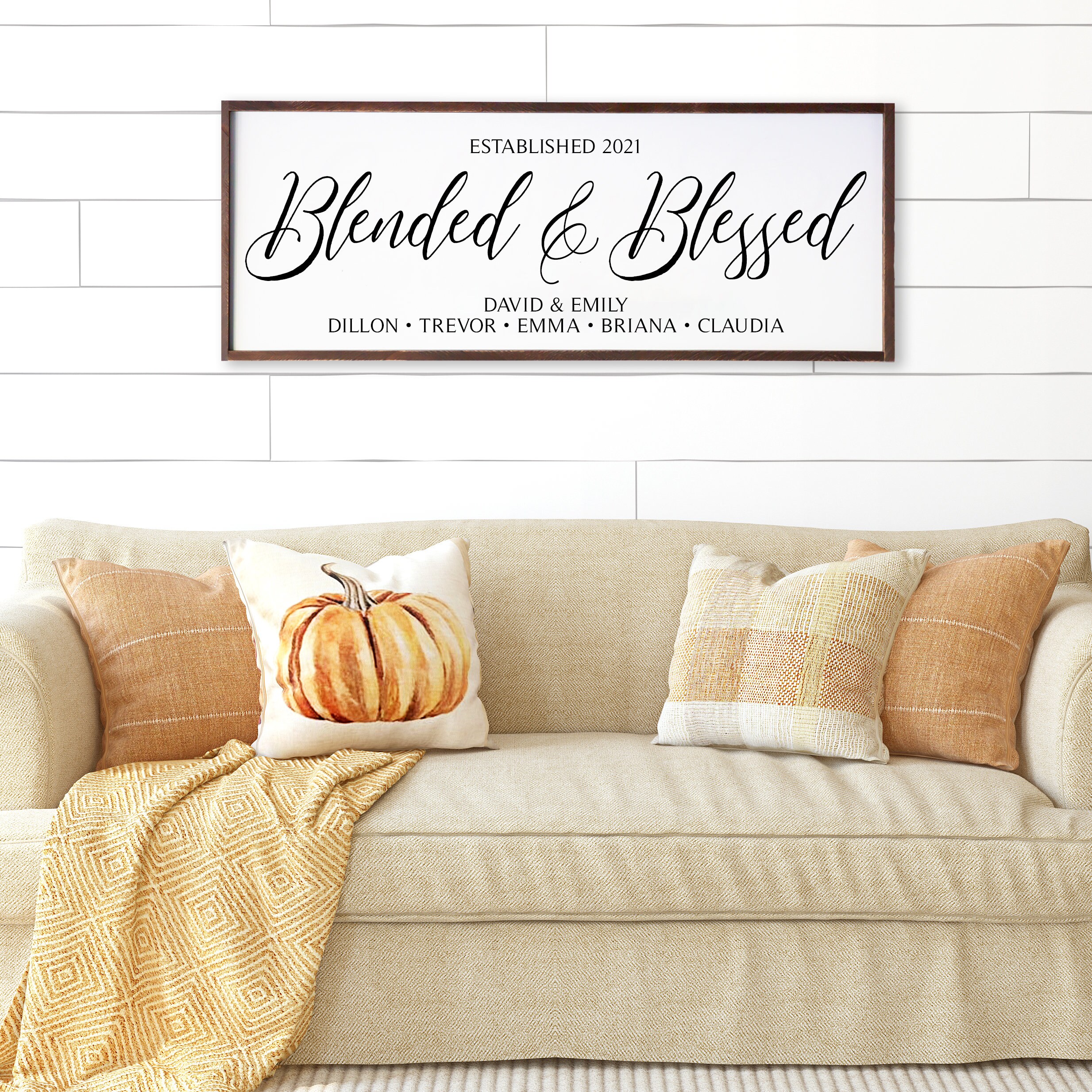 Blended and Blessed Wall Decor Perfect Blend Wall Hanging - Etsy