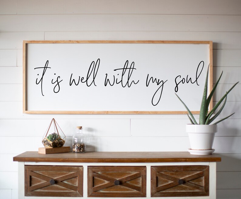 It is Well With My Soul Sign Modern Farmhouse Wedding - Etsy