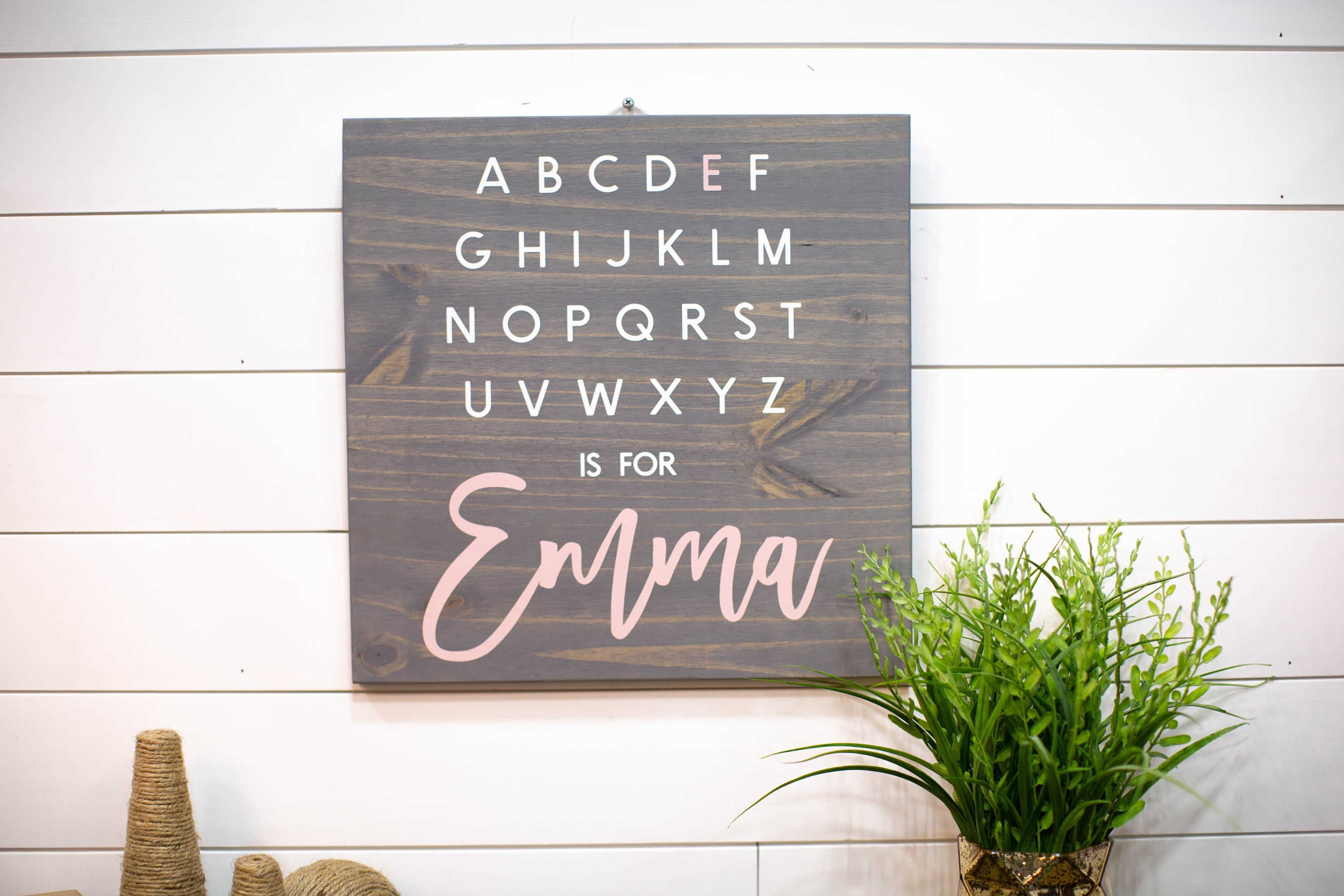 Personalized Baby Gift Alphabet Sign Baby Gift Nursery Decor - Etsy