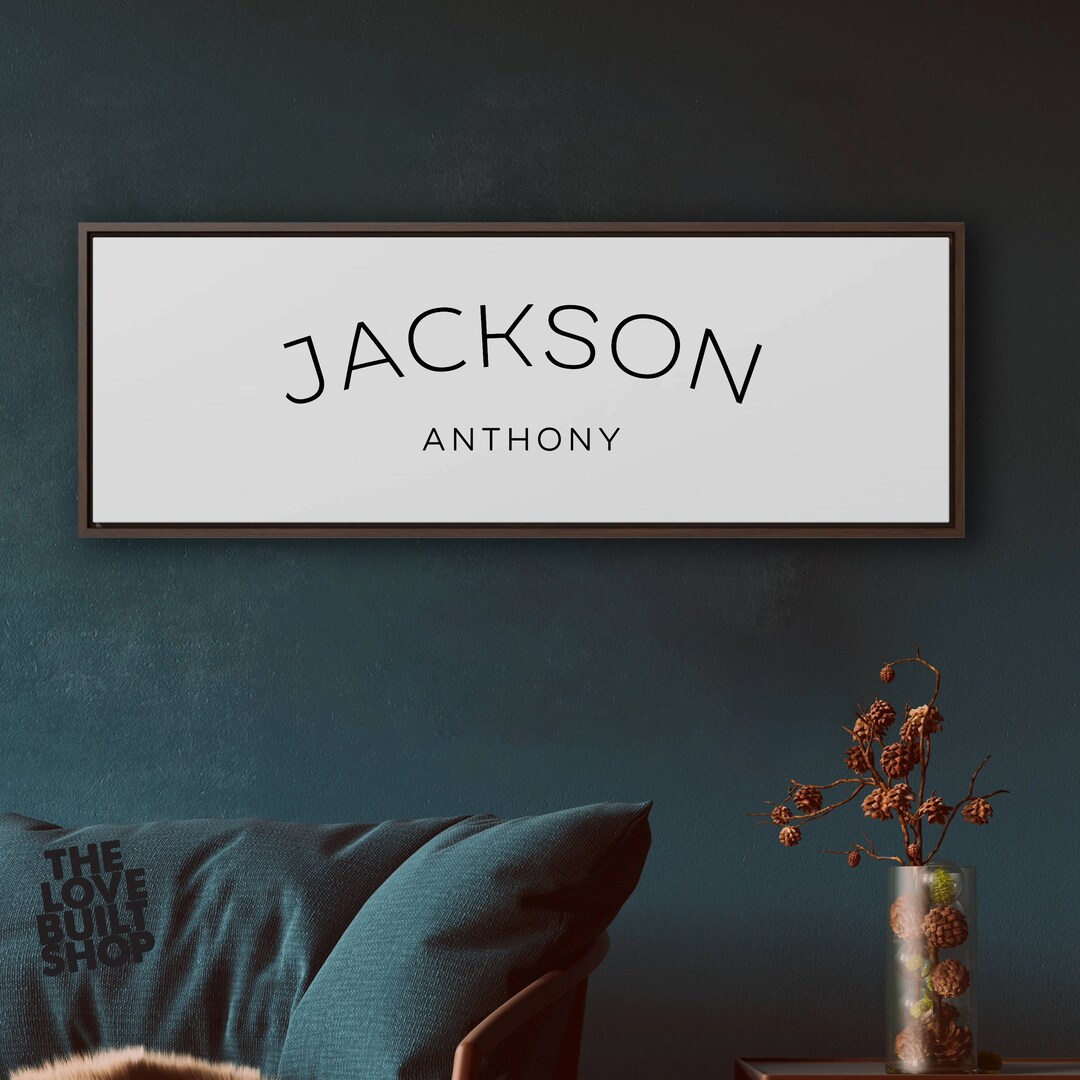 Personalized Kids Name Bedroom Wall Decor Farmhouse Decor Baby Gift for ...