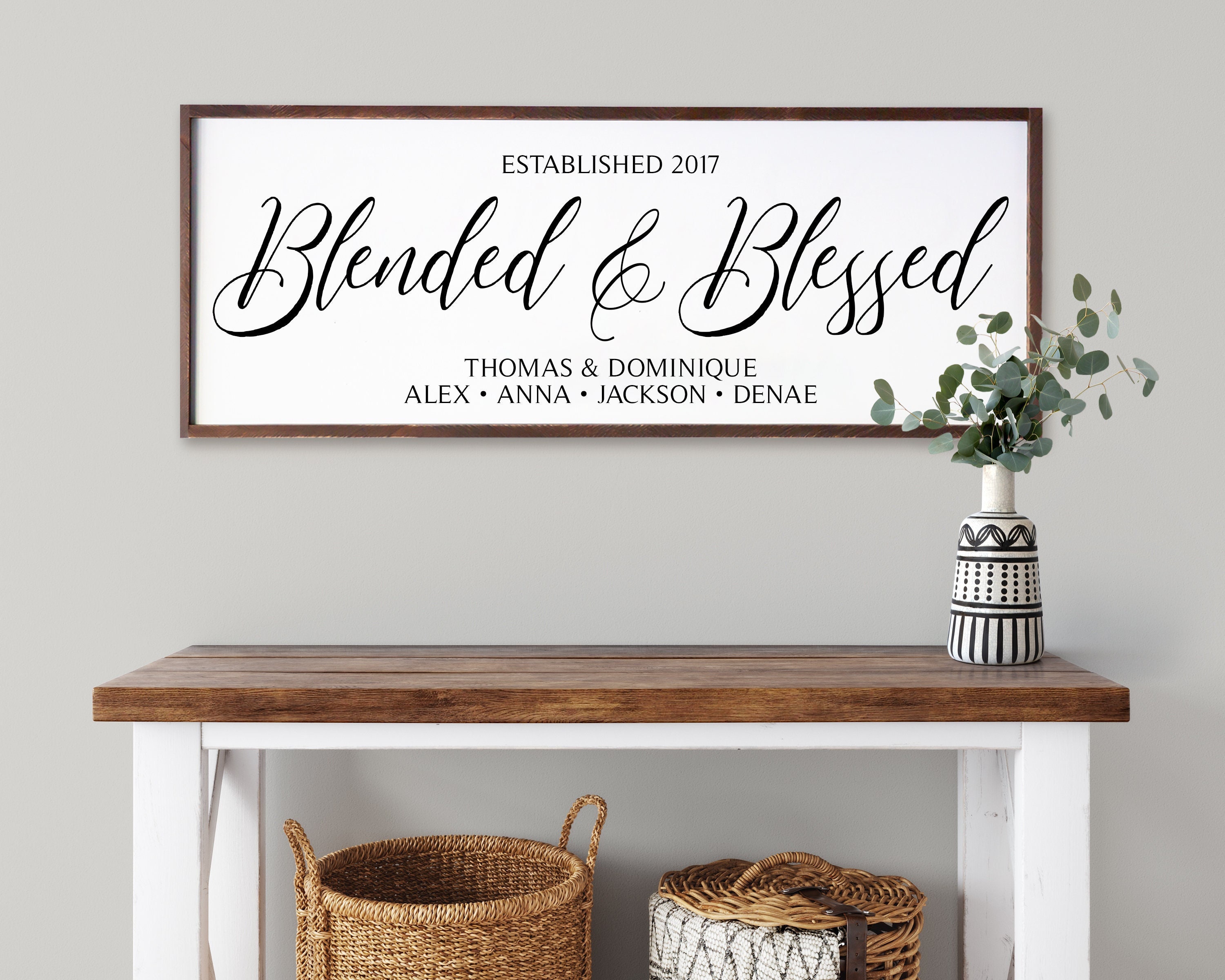 Blended and Blessed Wall Decor Perfect Blend Wall Hanging - Etsy