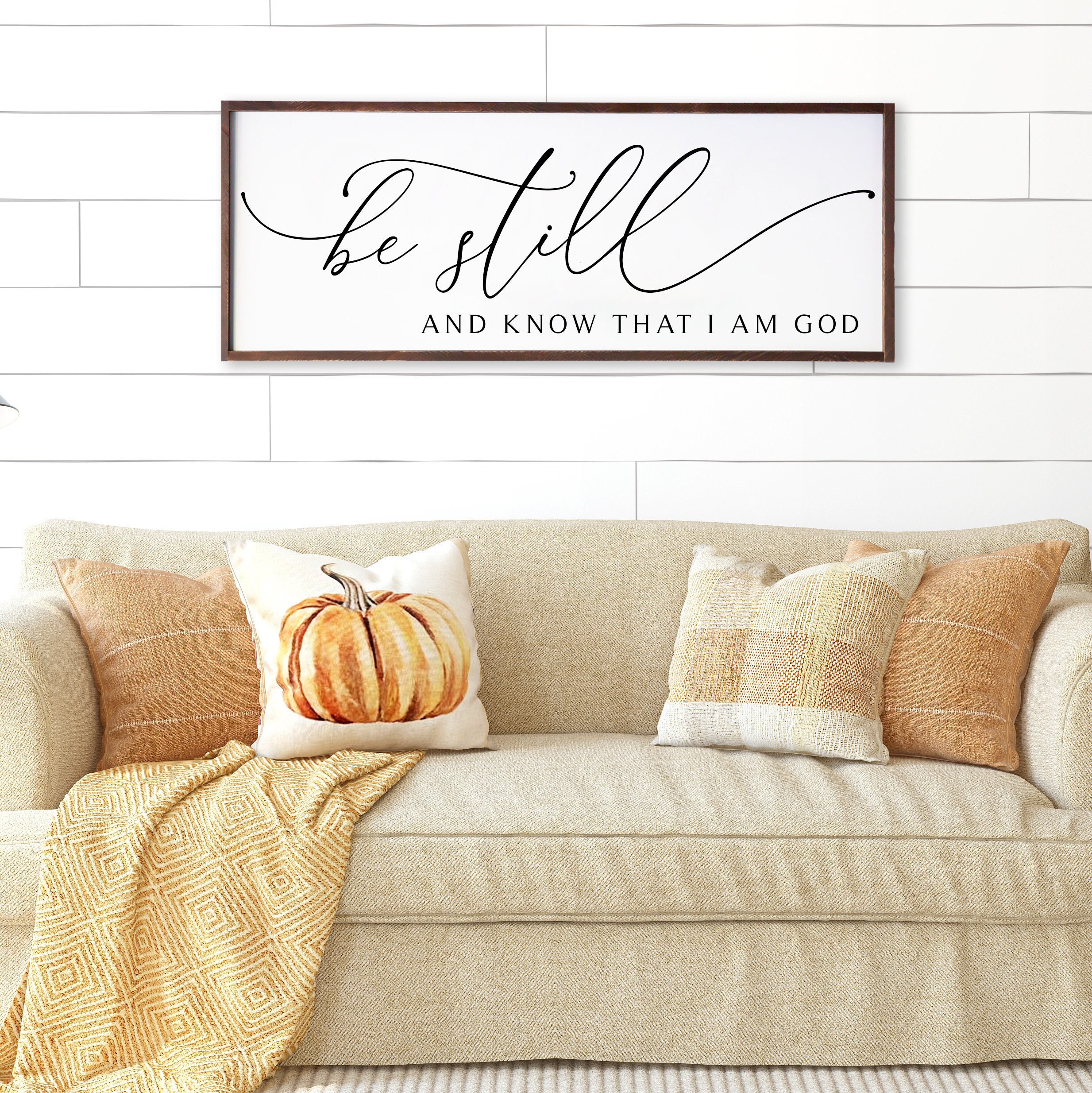 Be Still and Know I Am God Large Wall Decor Wedding Gift - Etsy