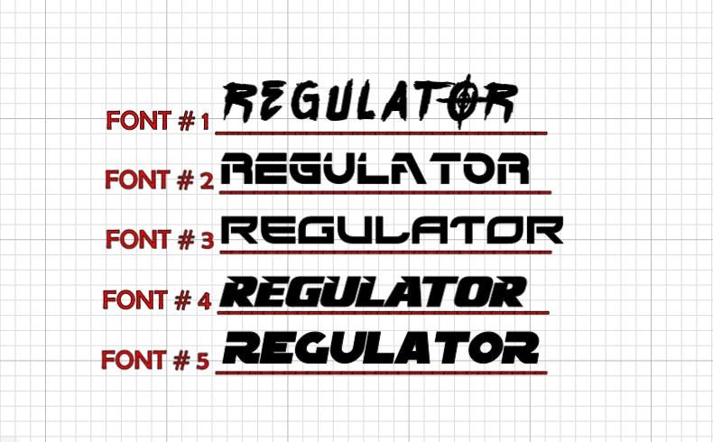 Regulator or Custom Wording Vinyl Weatherproof Decal - Etsy