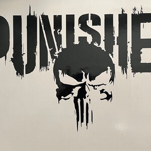 Punisher Skull Vinyl Weatherproof Decal - Etsy