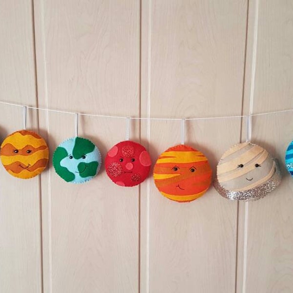 Felt Solar System - Etsy