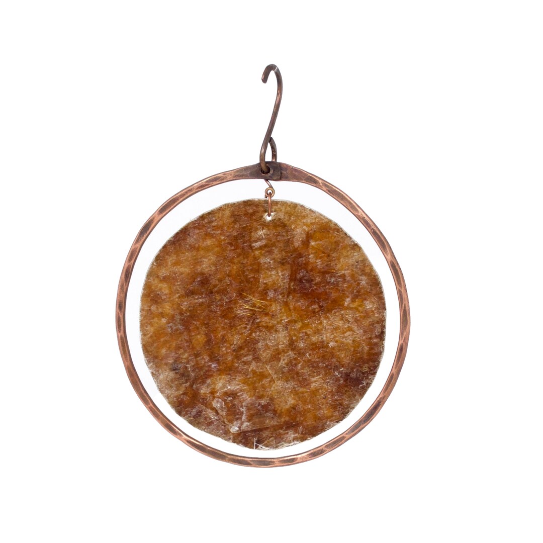 Suncatcher/copper & Mica Window Ornament/circle Ornament/gift/sale - Etsy