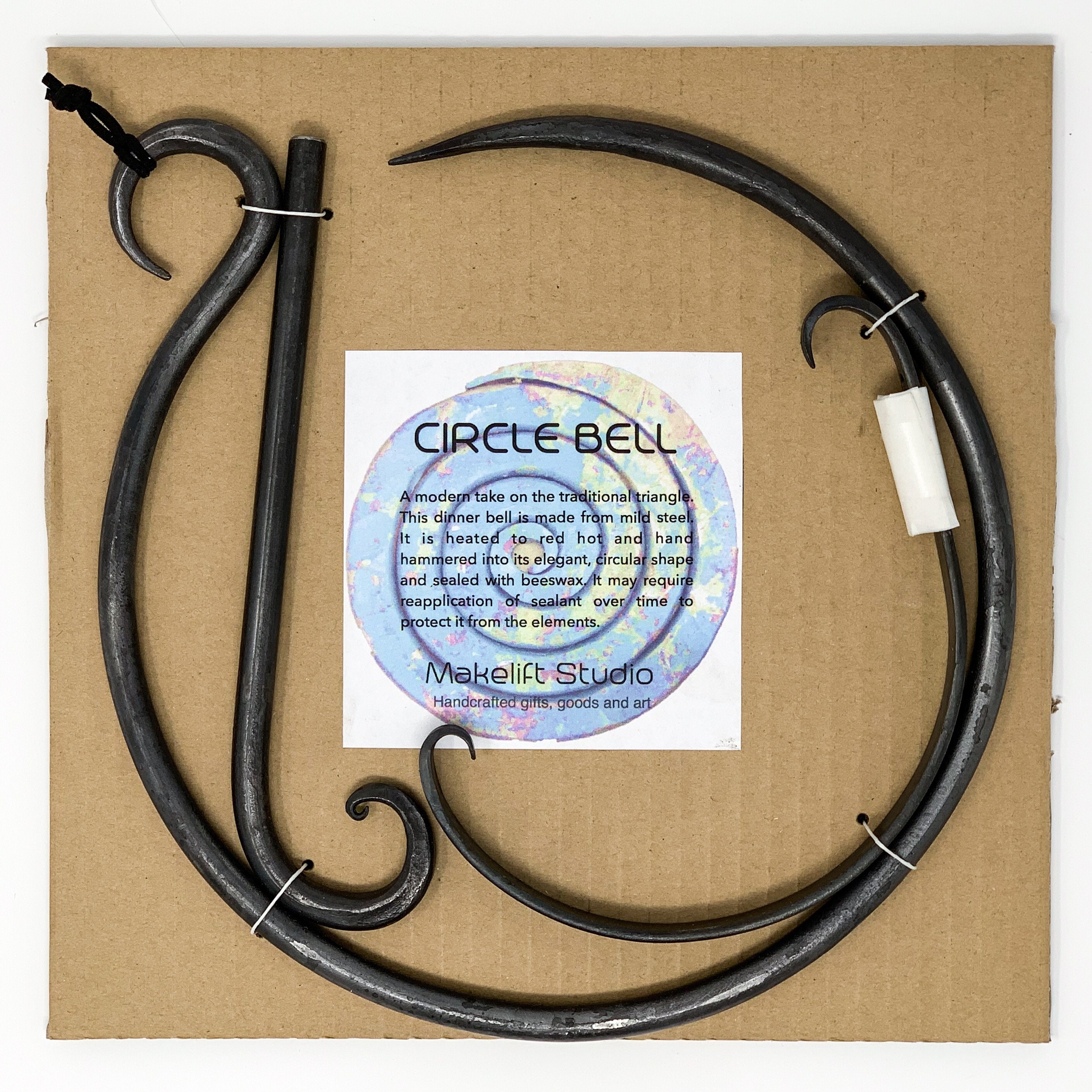 Dinner Bell/hand Forged Circle Dinner Bell/metal Art - Etsy