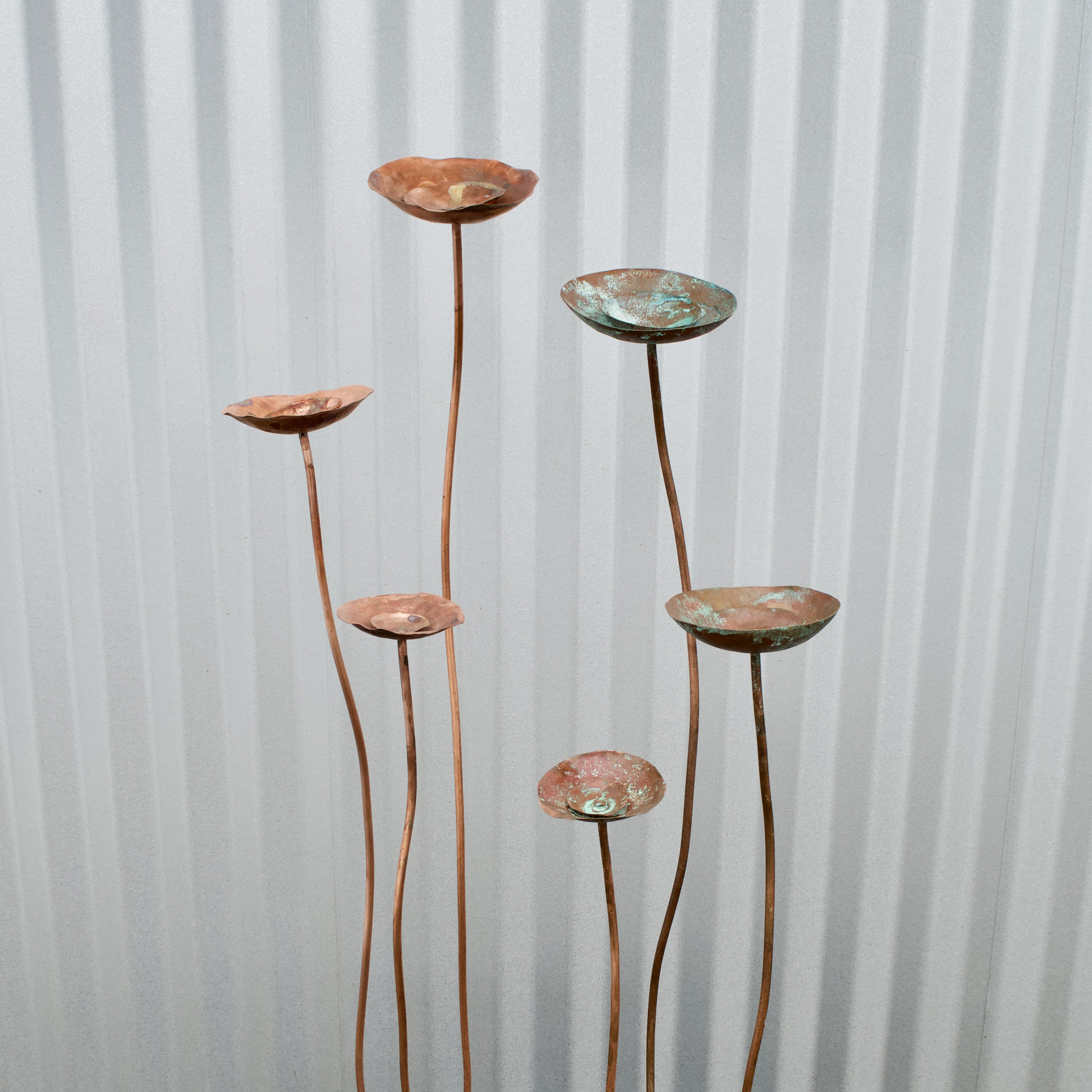 Copper Garden Art/metal Sculpture/copper Bloom/copper - Etsy UK