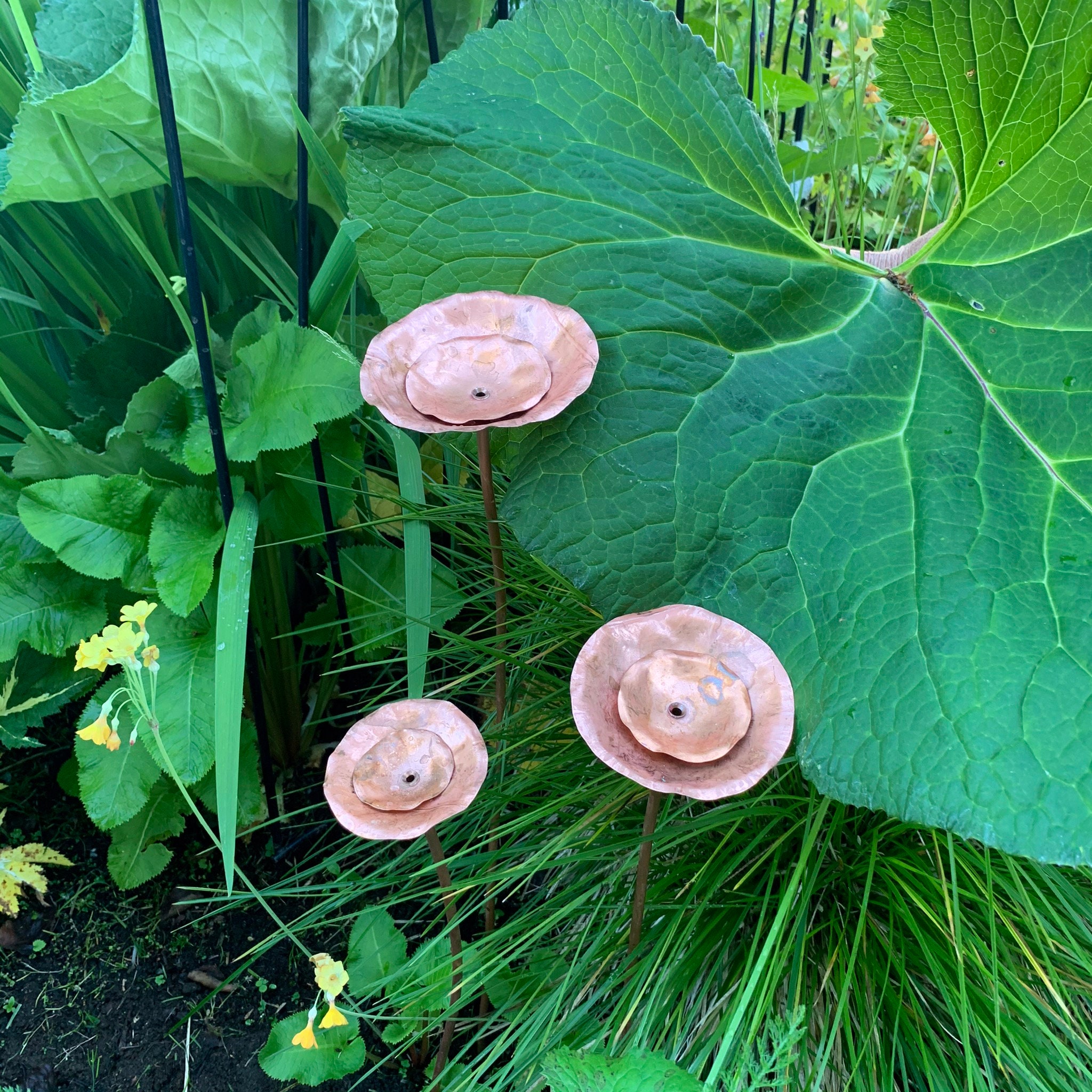 Copper Garden Art/metal Sculpture/copper Bloom/copper - Etsy UK